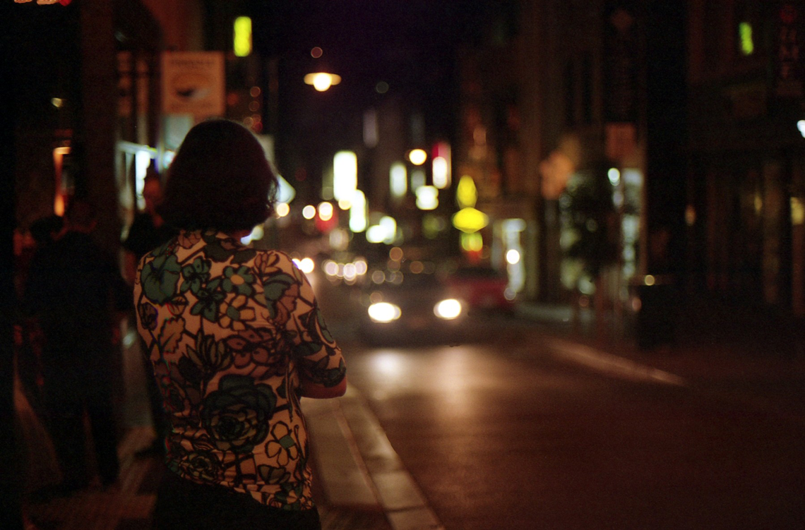 Girl Walking Alone At Night Woman Walking Alone In The Forest At Night